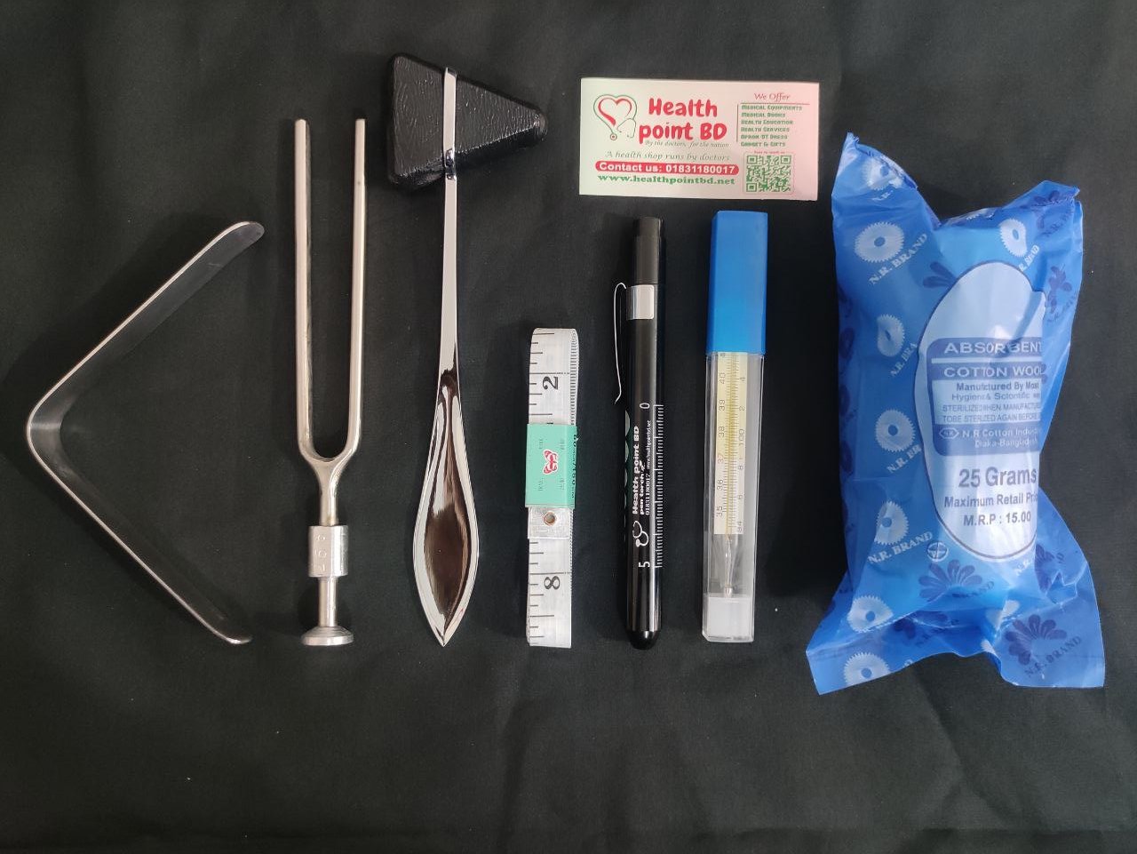 Clinical Instrument Package with Premium Hammer - Health Point BD