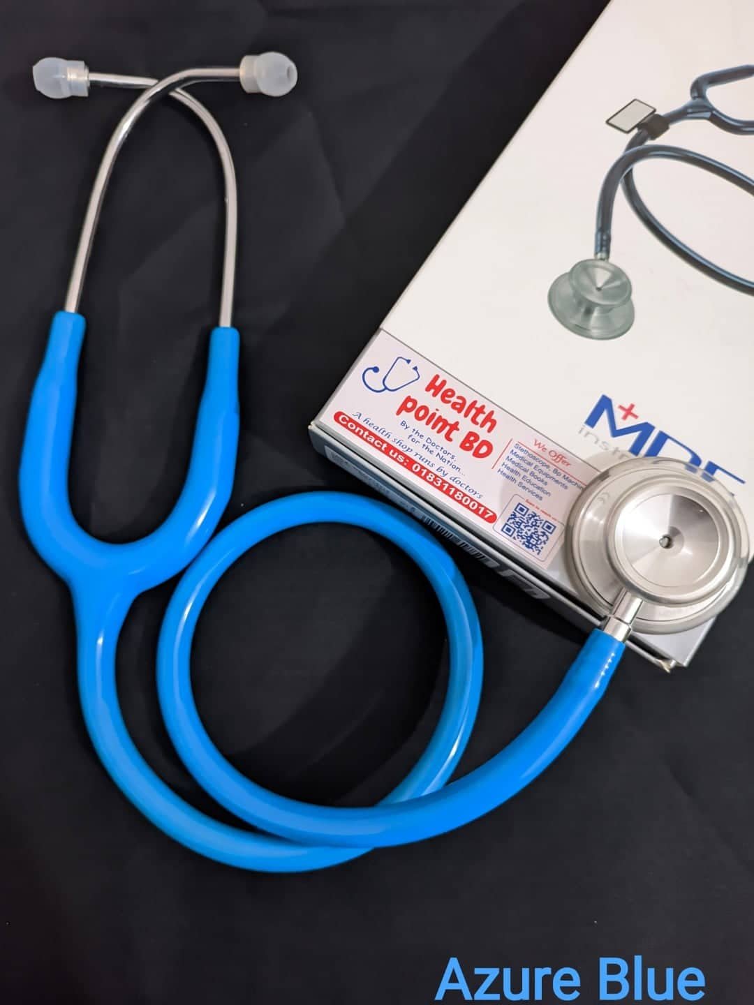 MDF Acoustica 747 Azure Blue Stethoscope (Adult) - Health Point BD