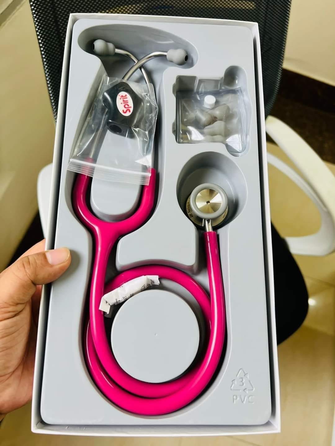 Spirit Deluxe Series II Raspberry Stethoscope (Pediatric) - Health Point BD